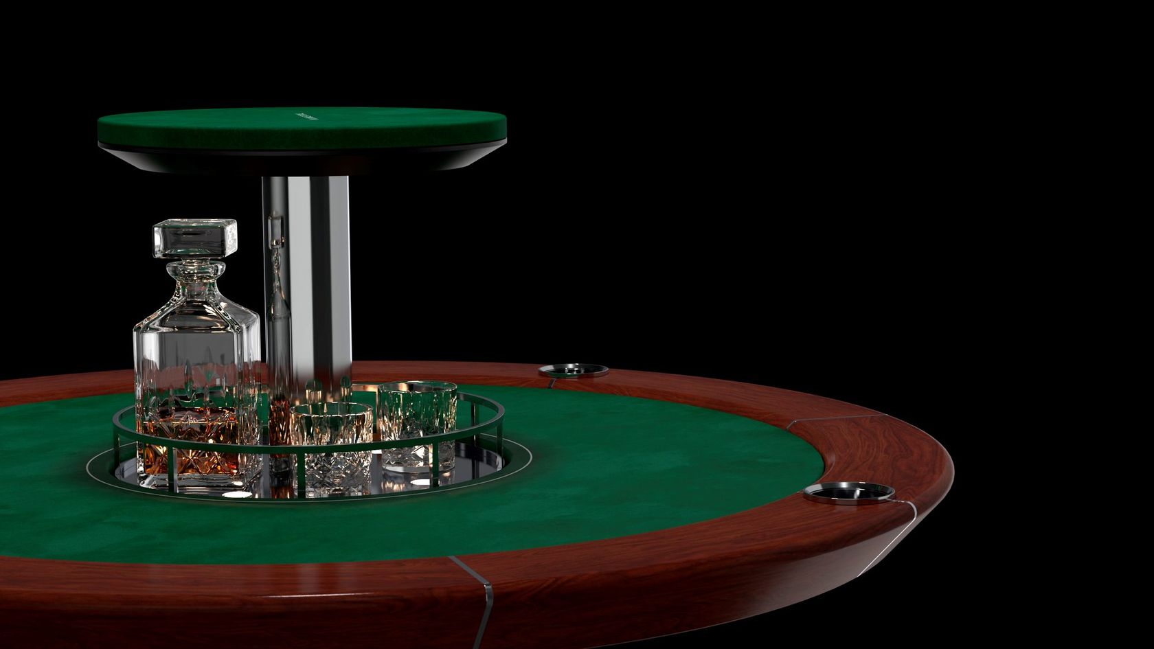 POKER ANTE Wooden poker table By Tableswin | design Marc Sadler