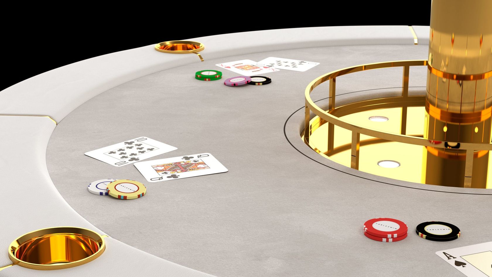 POKER ANTE Wooden poker table By Tableswin | design Marc Sadler