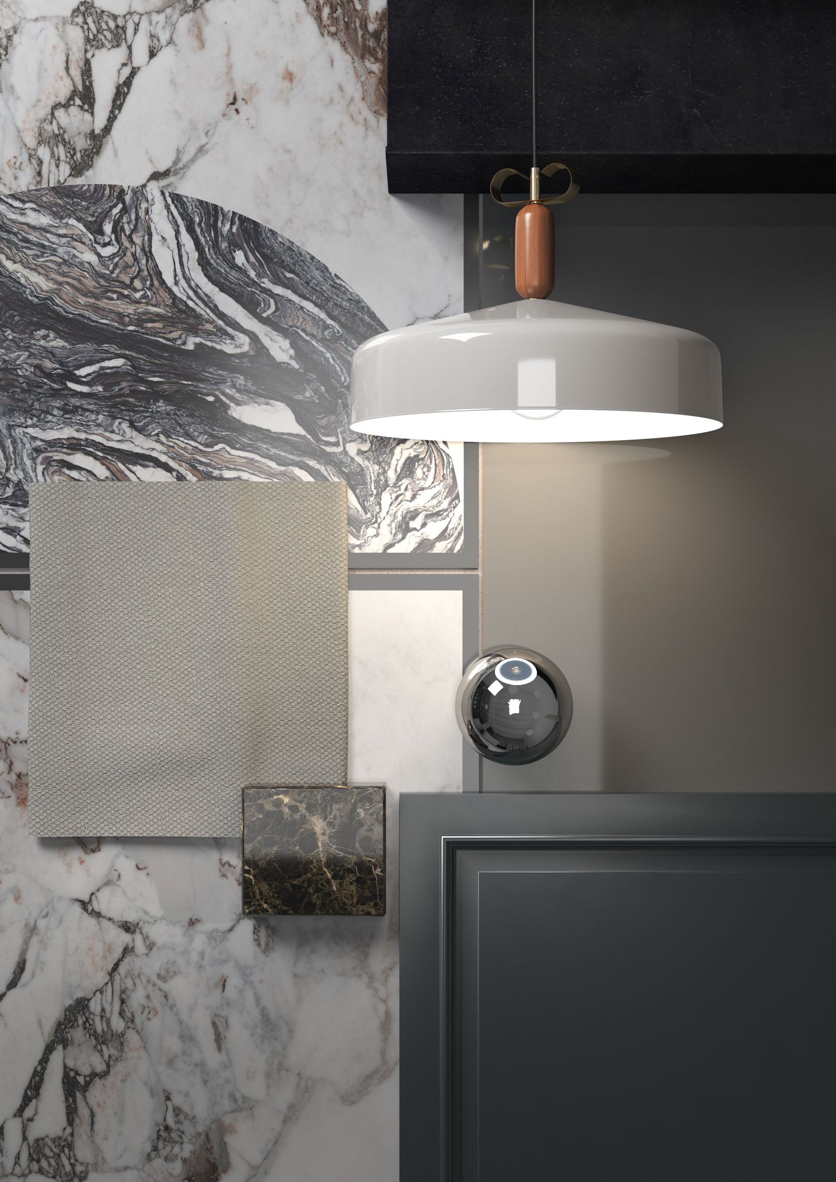 Porcelain stoneware wall/floor tiles with marble effect POLICROMA By ...