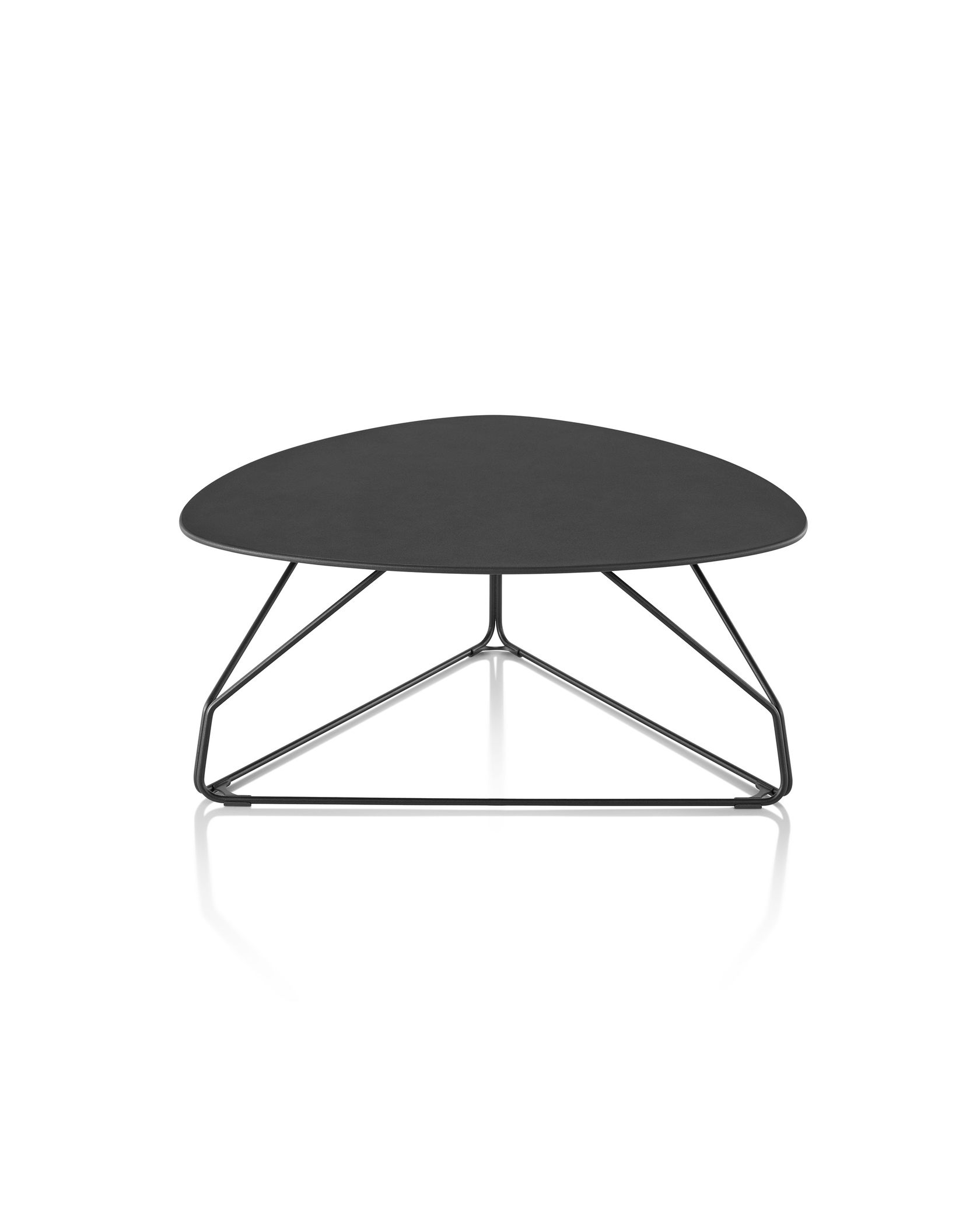Triangular metal coffee table POLYGON WIRE | Triangular coffee table ...
