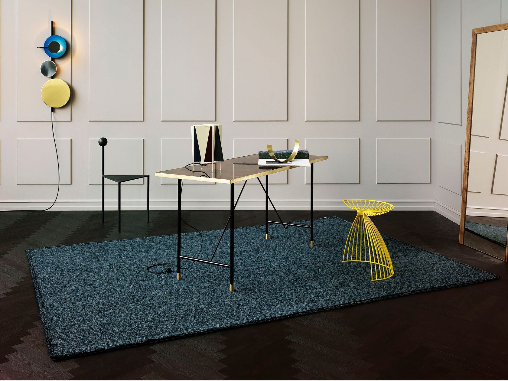 Hand tufted bouclé rug in pure wool POPPY Soul Of Nature Collection By ...