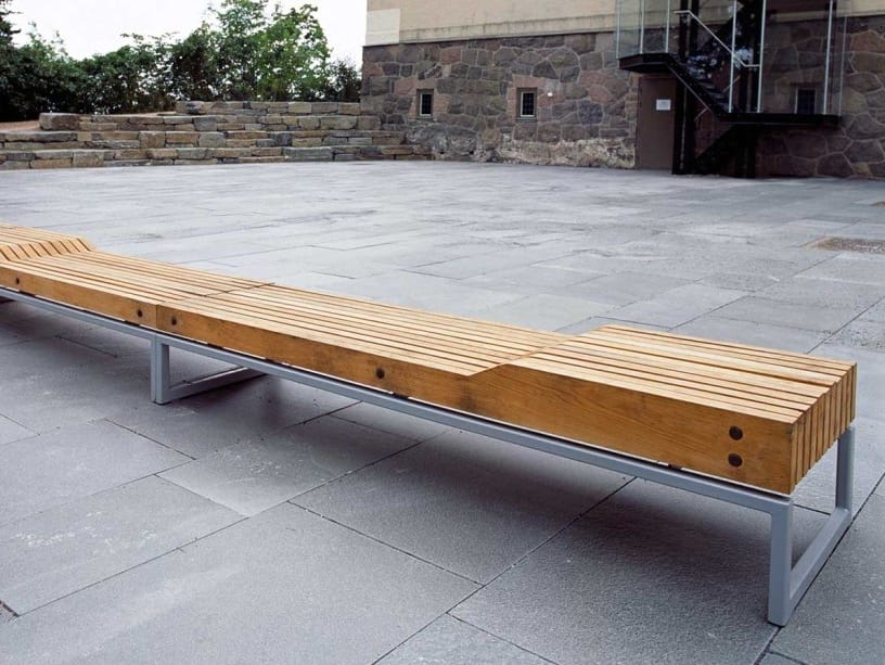 PORTO | Steel and wood Bench By VESTRE design Espen Voll, Tore ...
