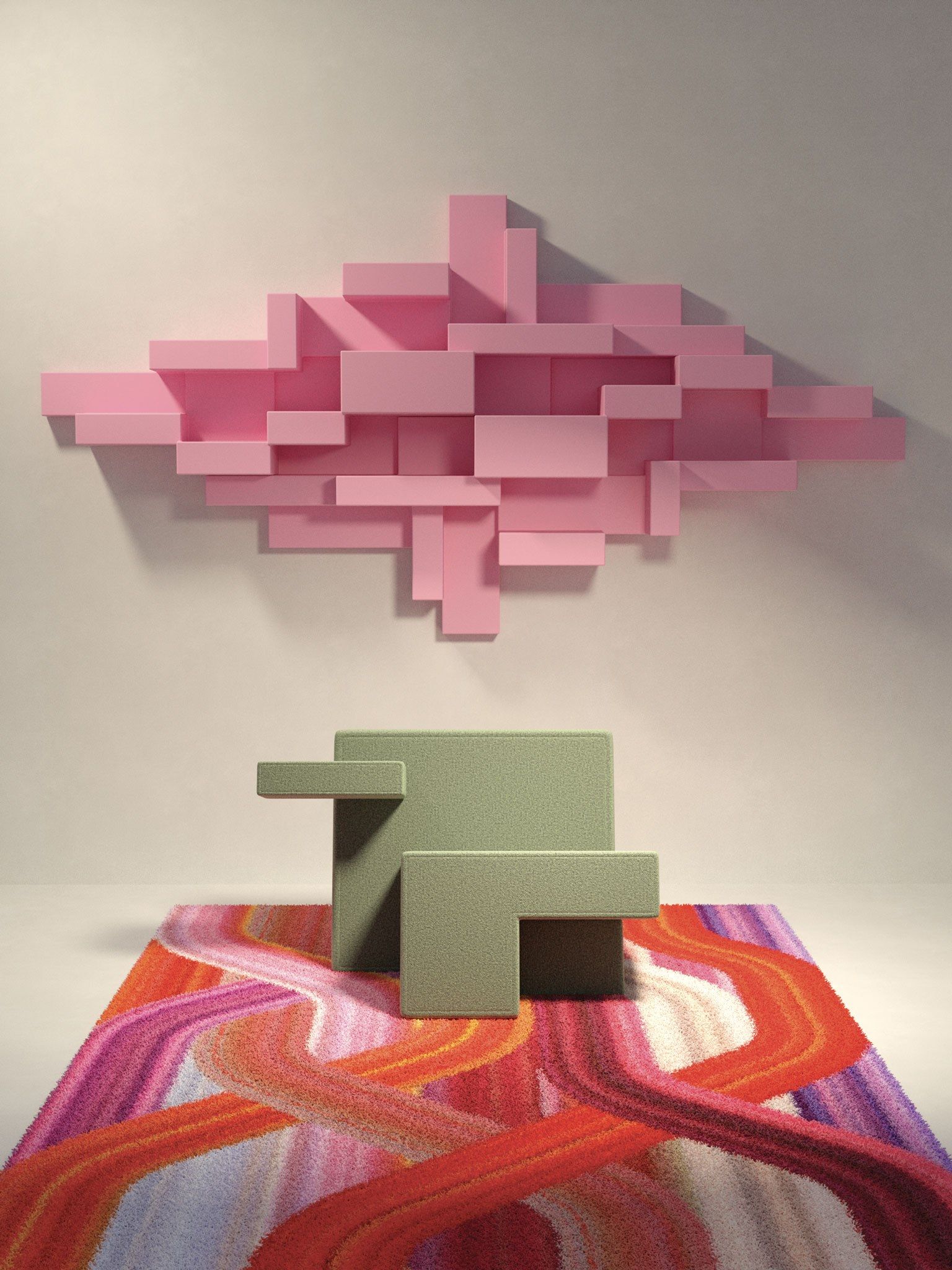 PRIMITIVE | Bookcase Primitive Collection By Qeeboo design Nucleo