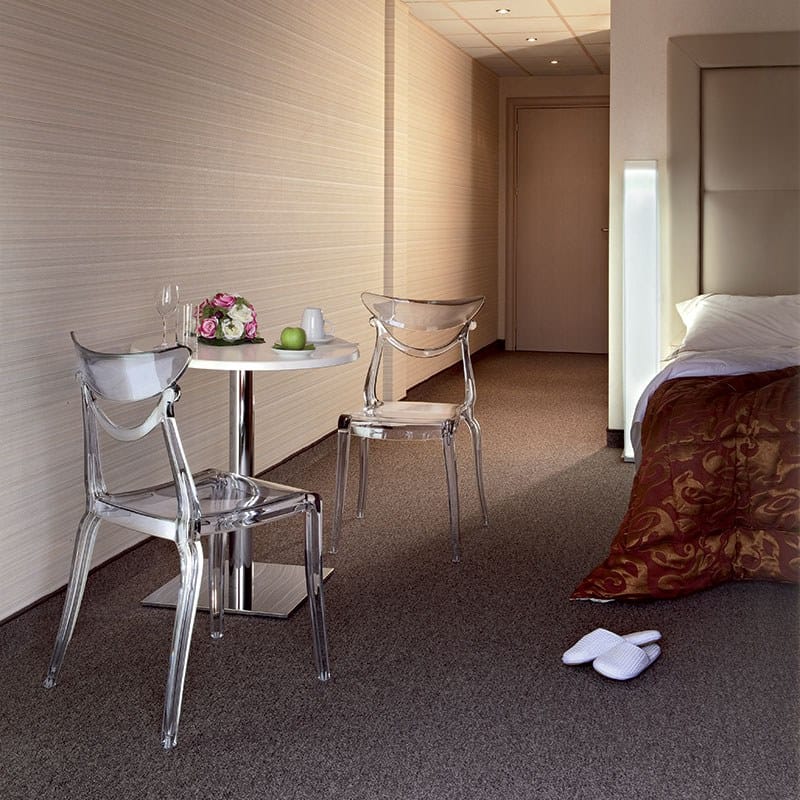 PRISCILLA Round melamine-faced chipboard table By ALMA DESIGN | design ...