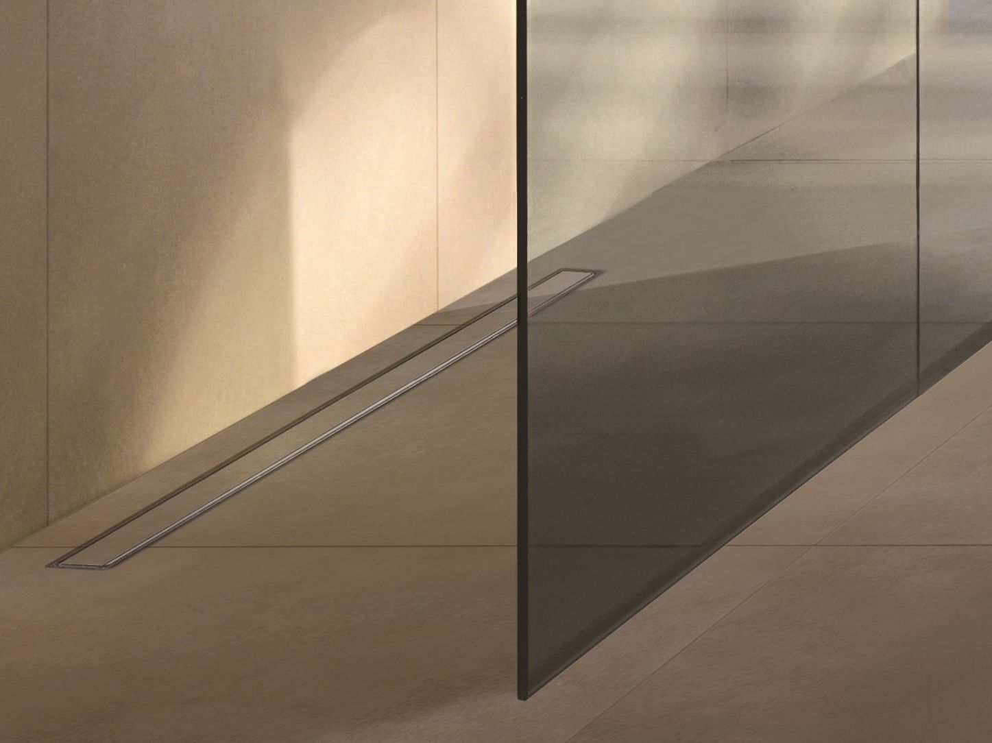 Stainless steel shower channel PROFILE DRAIN K By PROFILITEC