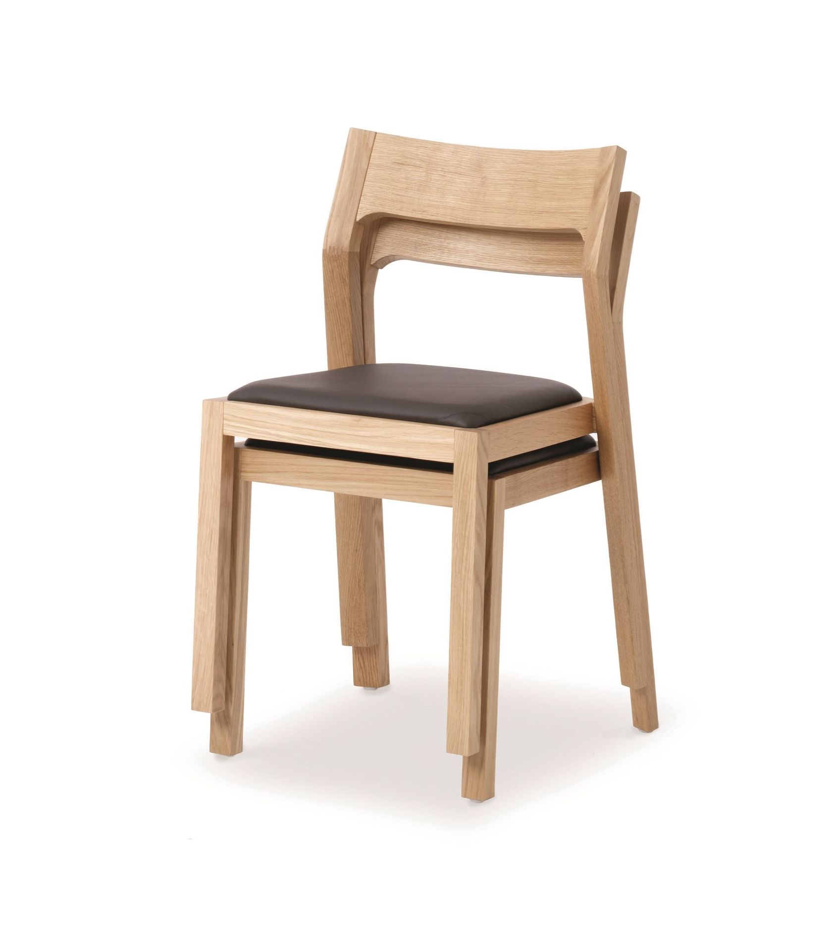 PROFILE Oak chair with integrated cushion By Case | design Matthew Hilton