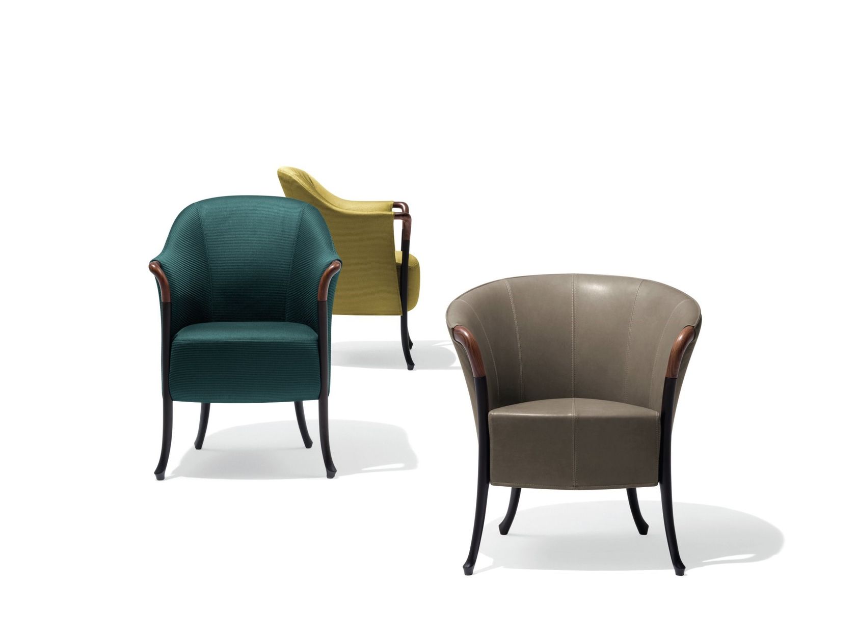 PROGETTI SENSE | Fabric easy chair By GIORGETTI