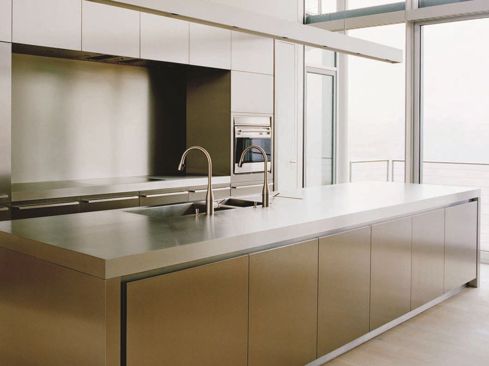 Stainless steel kitchen NPU PROGR.INX By Strato Cucine