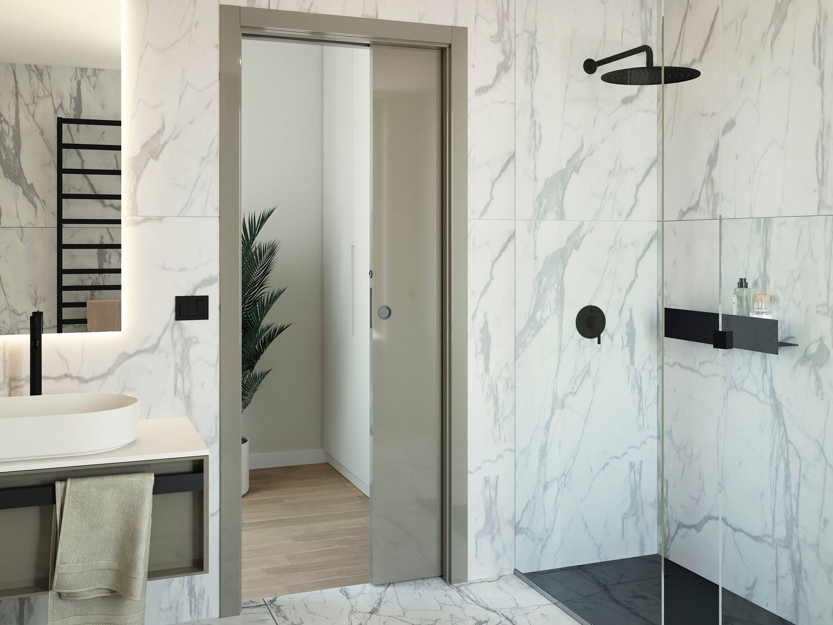 MAGIC BOX® CLASSIC Counter frame for single sliding door By PROTEK®