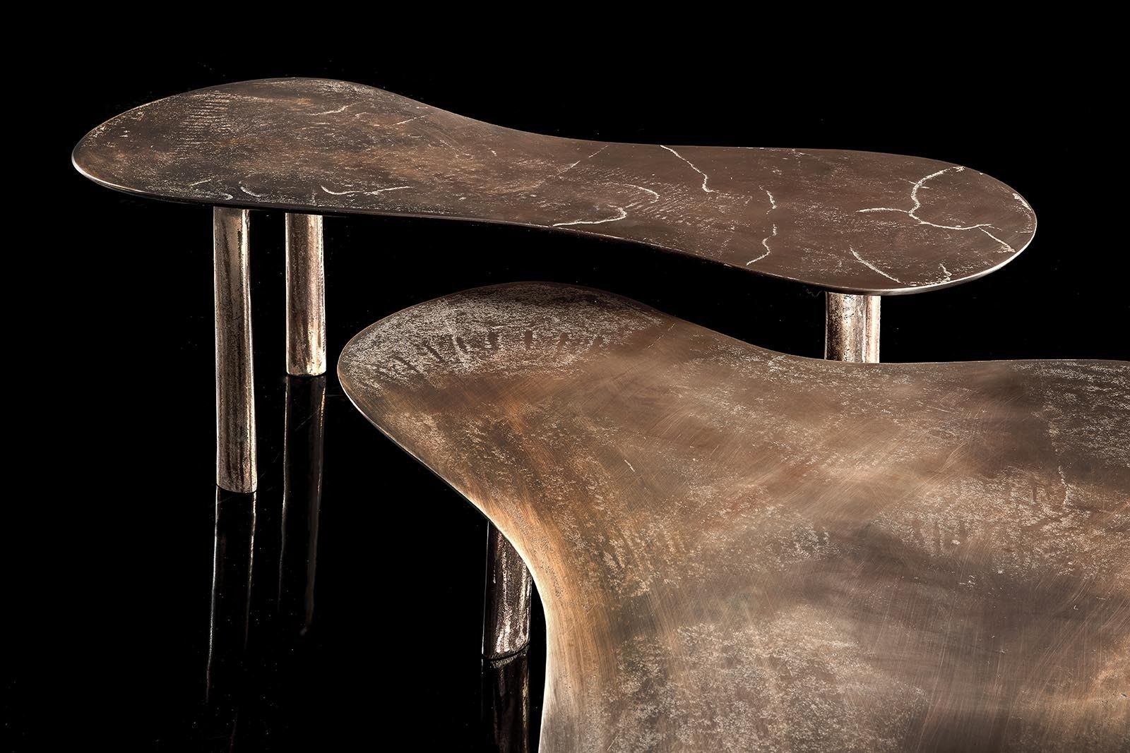 PUDDLE Brass coffee table By Henge | design Yabu Pushelberg