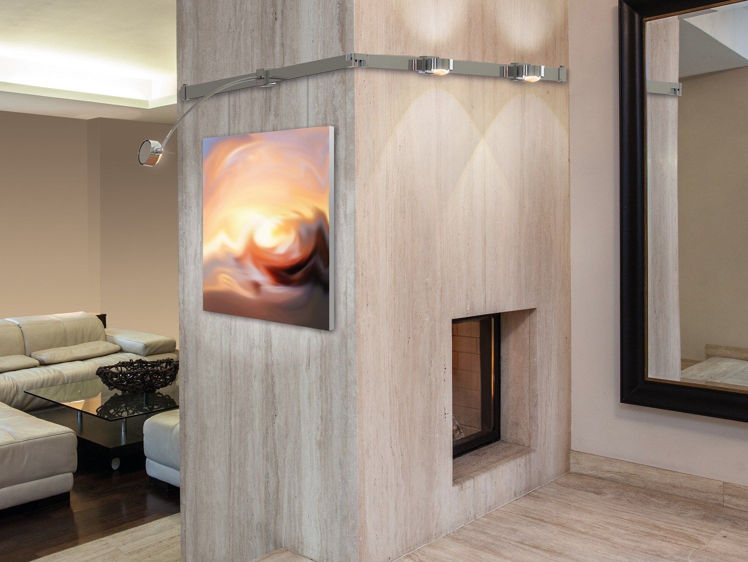 Picture light PUK SYSTEM GALLERY By Top Light design Rolf Ziel