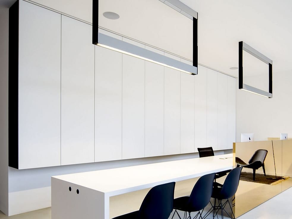 Interior fitting in HPL laminate PUR METAL By Polyrey