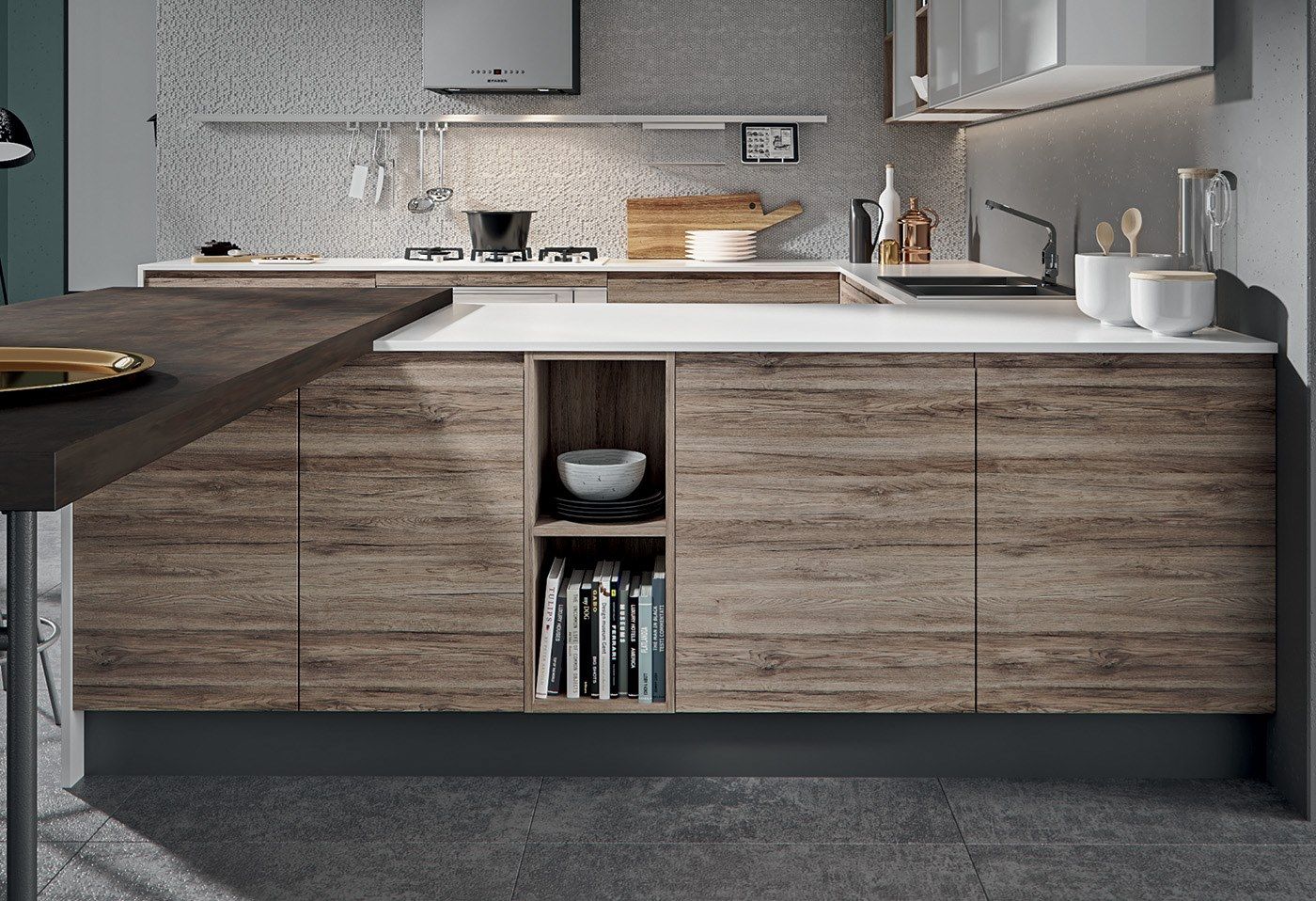 Custom Polymeric kitchen PURA By Colombini Casa