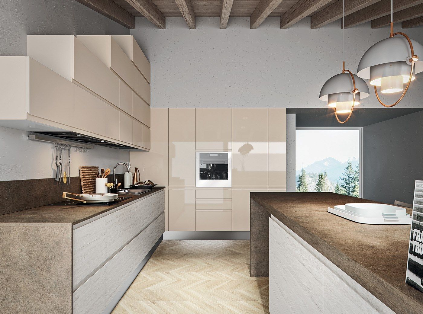 Custom Polymeric kitchen PURA By Colombini Casa