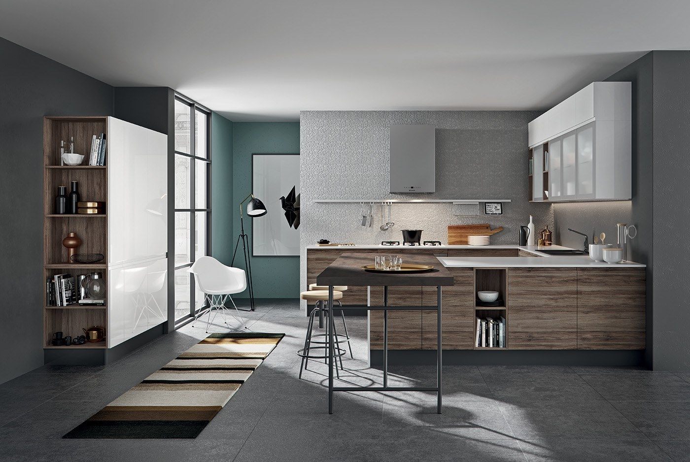 Custom Polymeric kitchen PURA By Colombini Casa