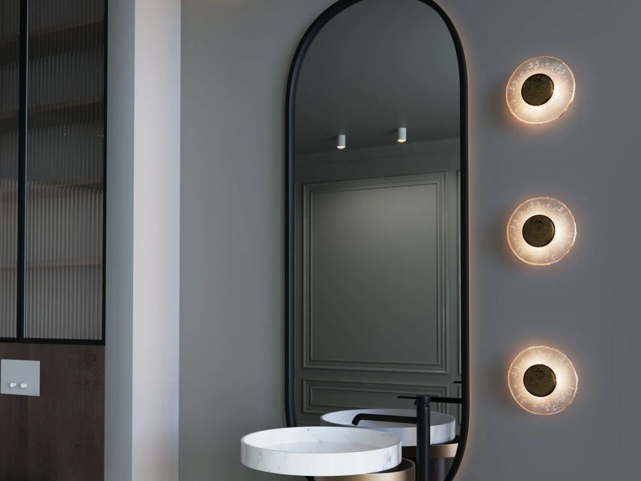 SPRINKLED GLASS Wall lamp By Pikart Lights