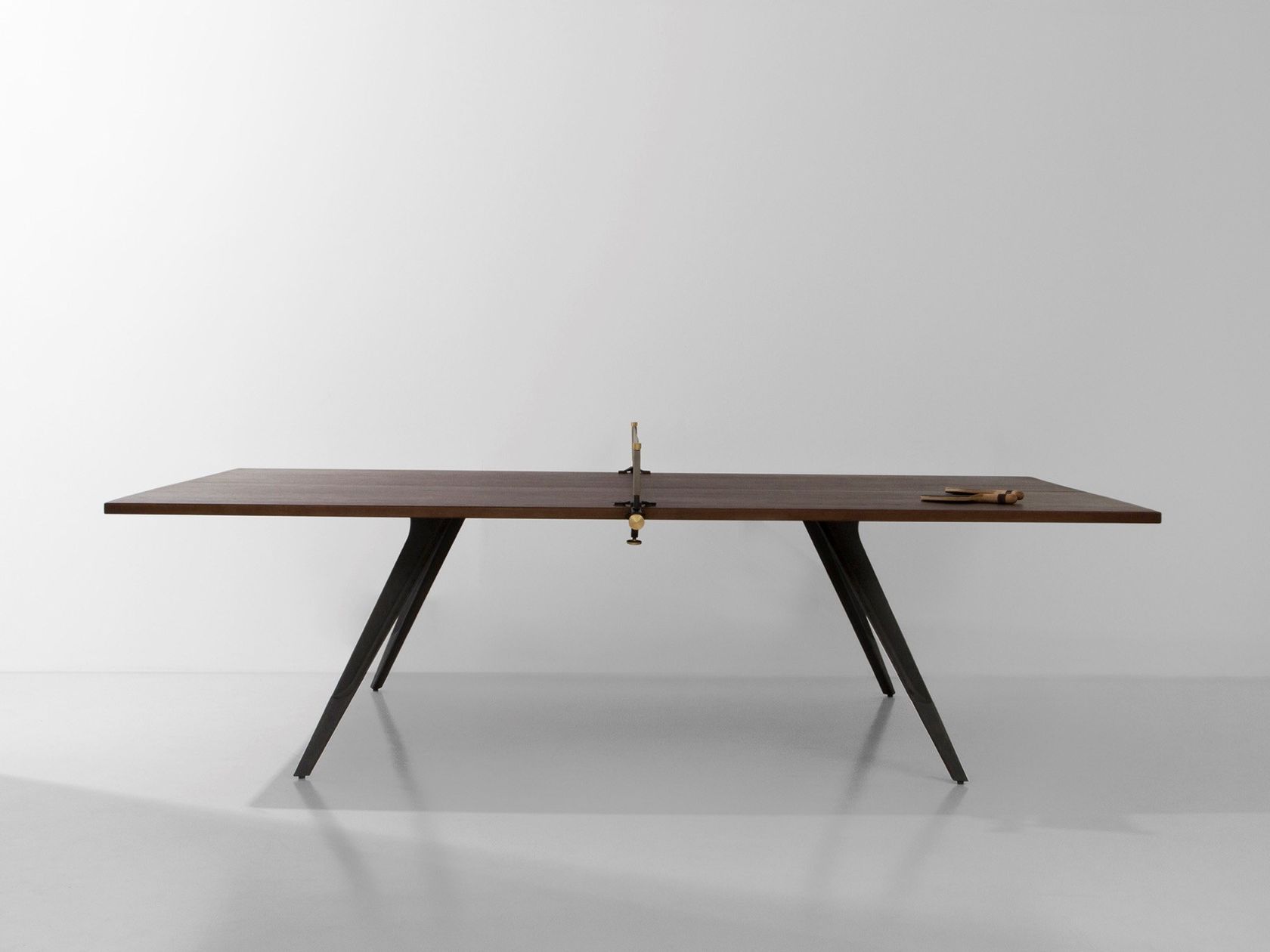 Ping pong table Rectangular oak and cast iron ping pong table By ...