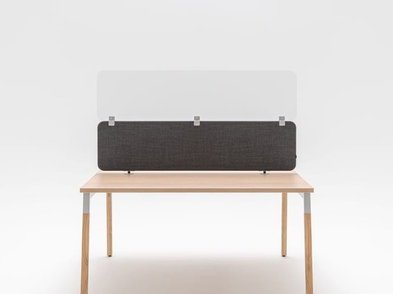 Plexiglass desktop partition Plexi extension for screens By MDD