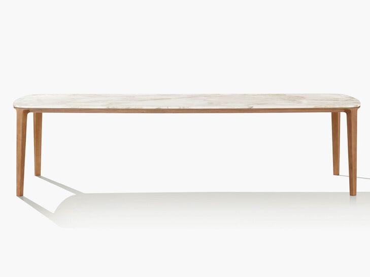 HENRY Rectangular marble table By Poliform | design Emmanuel Gallina