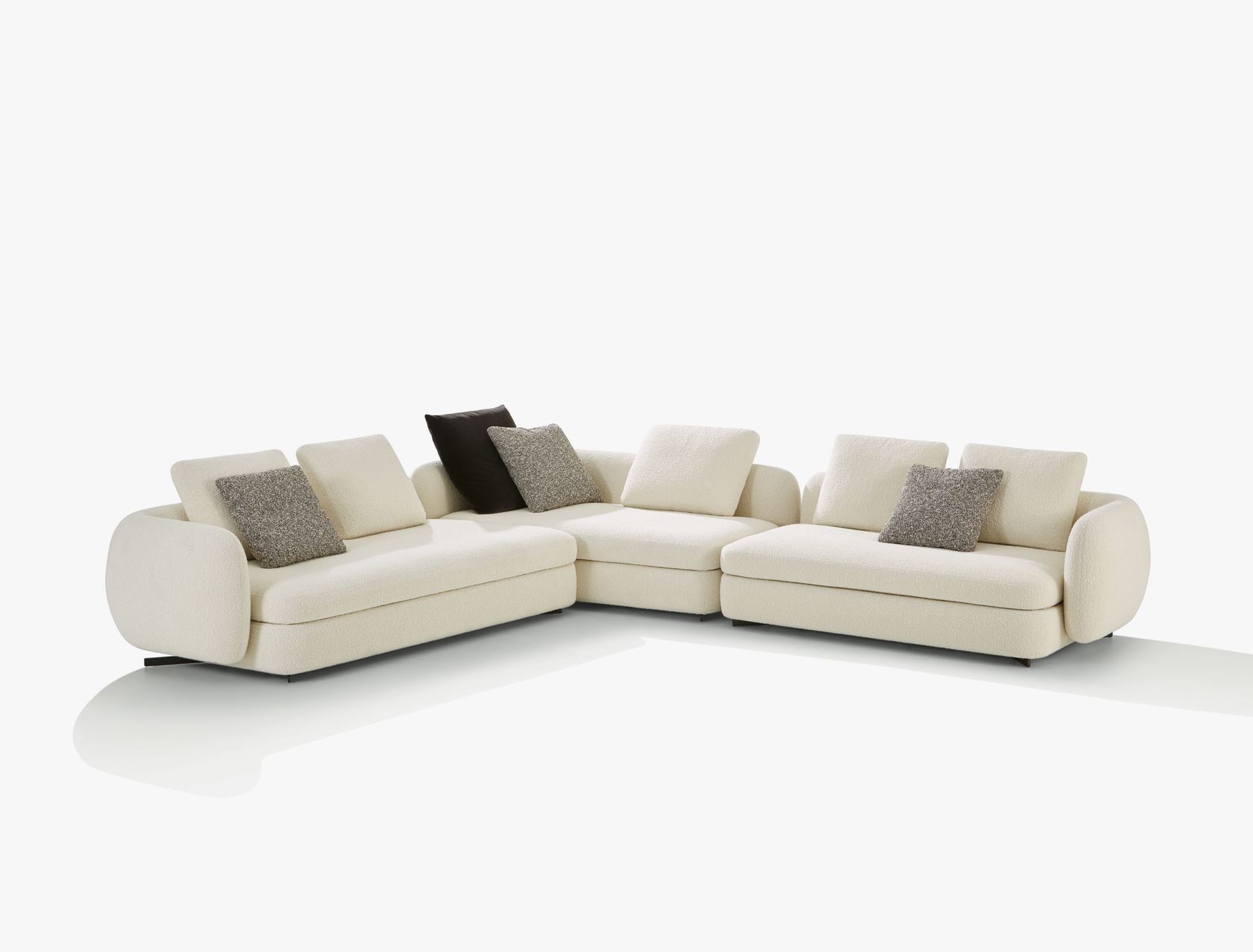 SAINT-GERMAIN Sectional fabric sofa By Poliform | design Jean-Marie Massaud