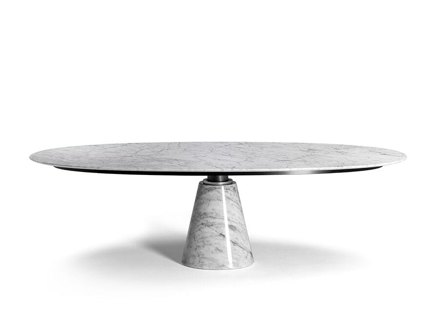 MESA ELLIPSE Oval marble table By Poltrona Frau | design Vignelli ...
