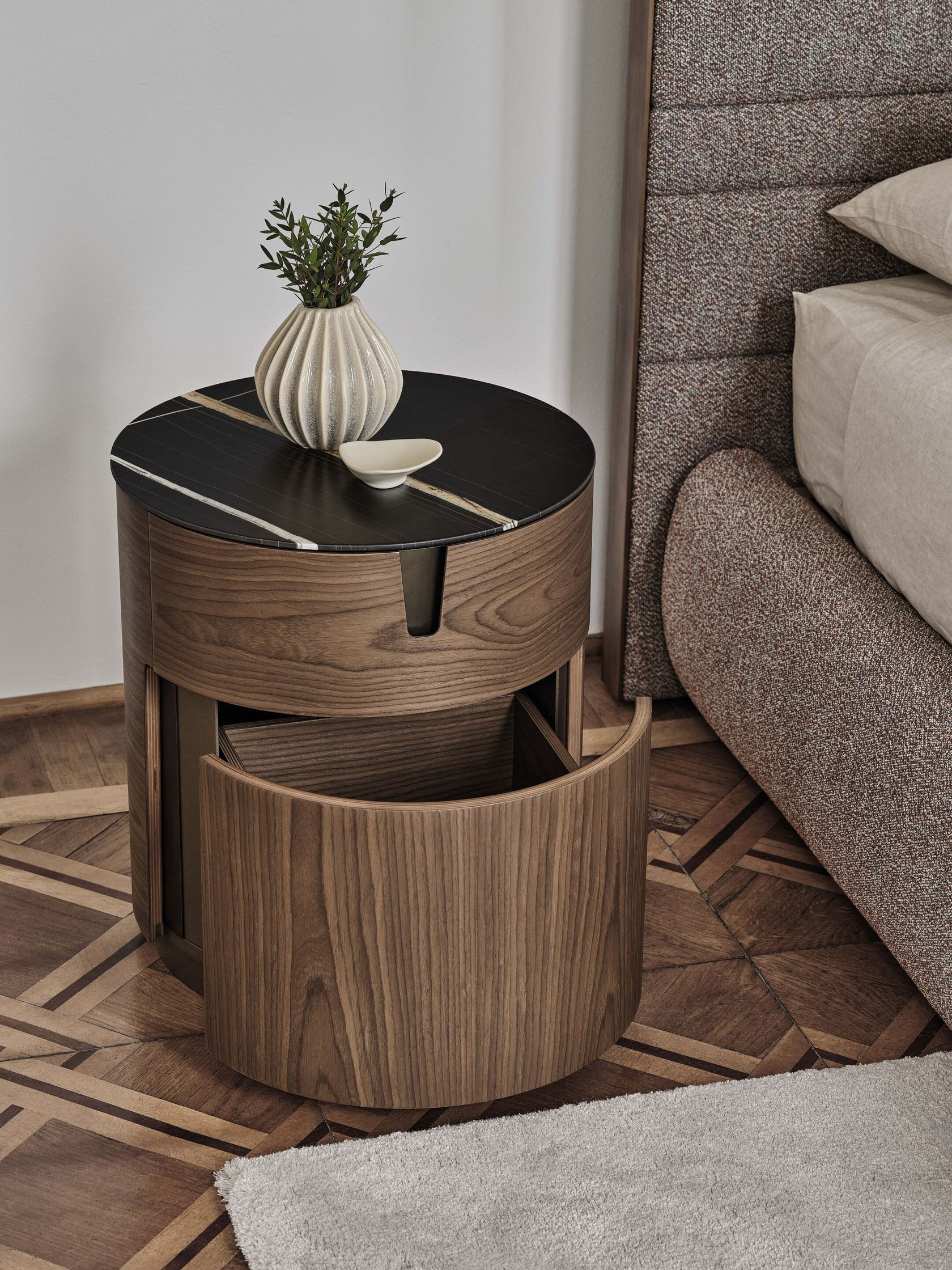 TYLSA NIGHT 54 Wooden bedside table By Porada