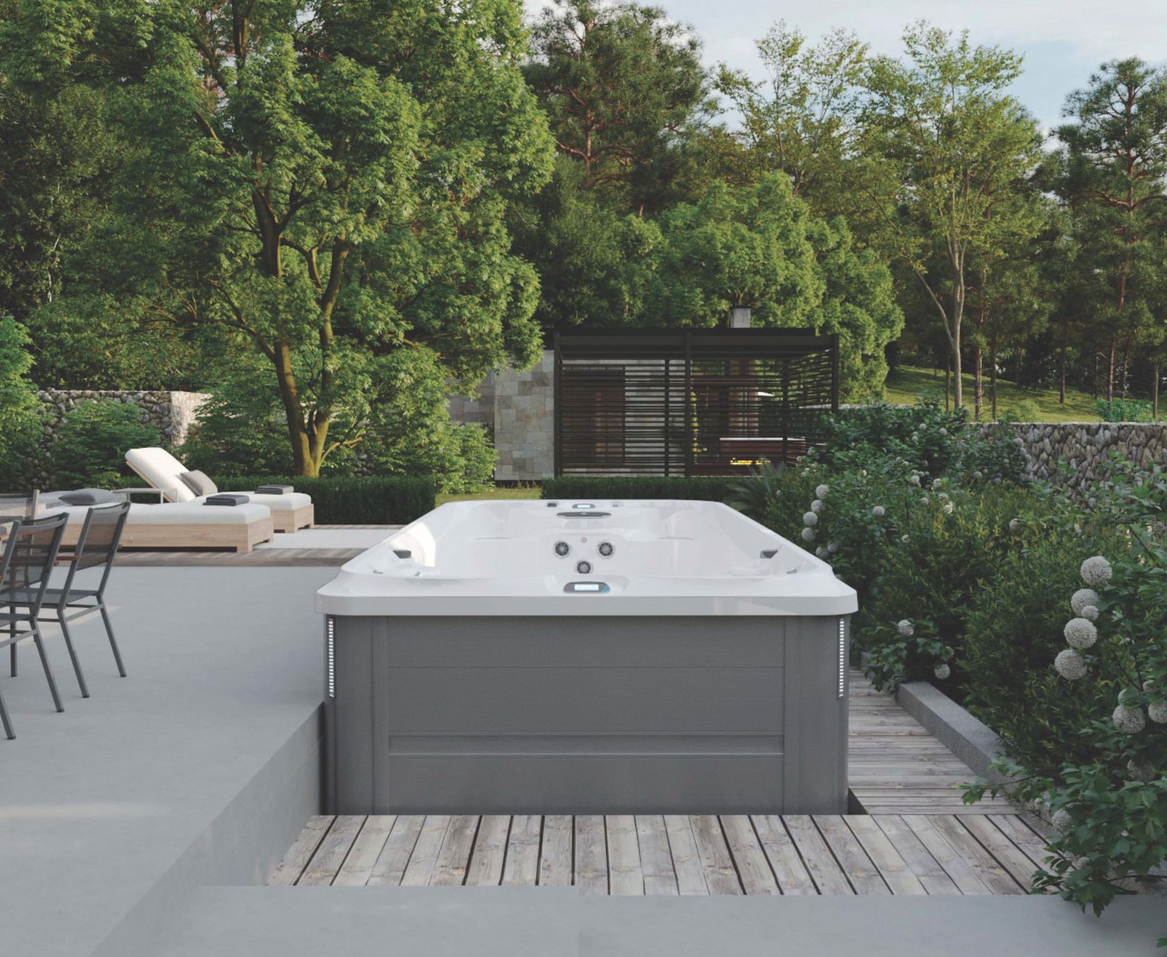 Above-ground outdoor swim spa PowerPro™ SWIM SPA By Jacuzzi®