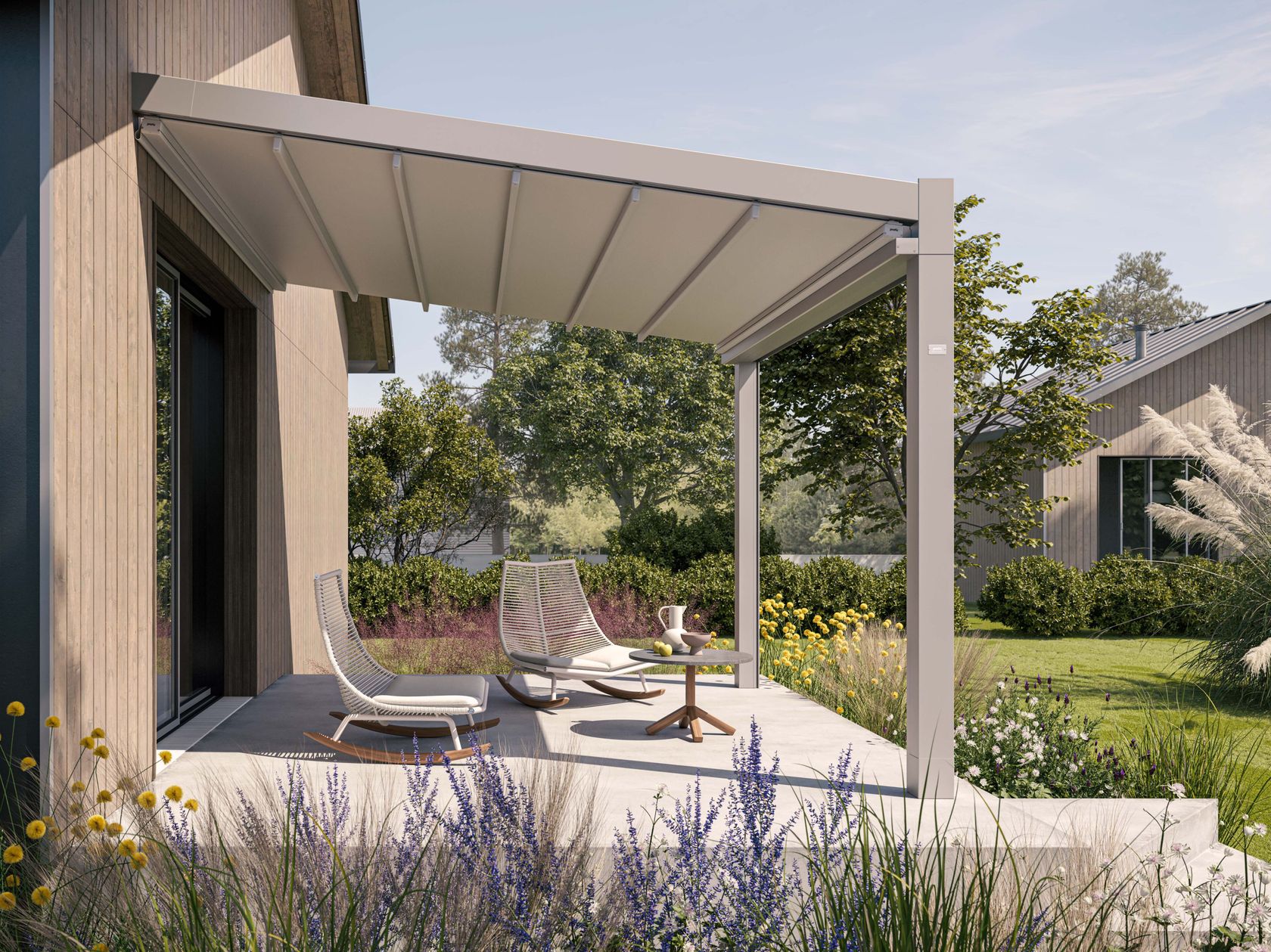 Pergolas Revit | Bioclimatic in aluminum or wood | Archiproducts