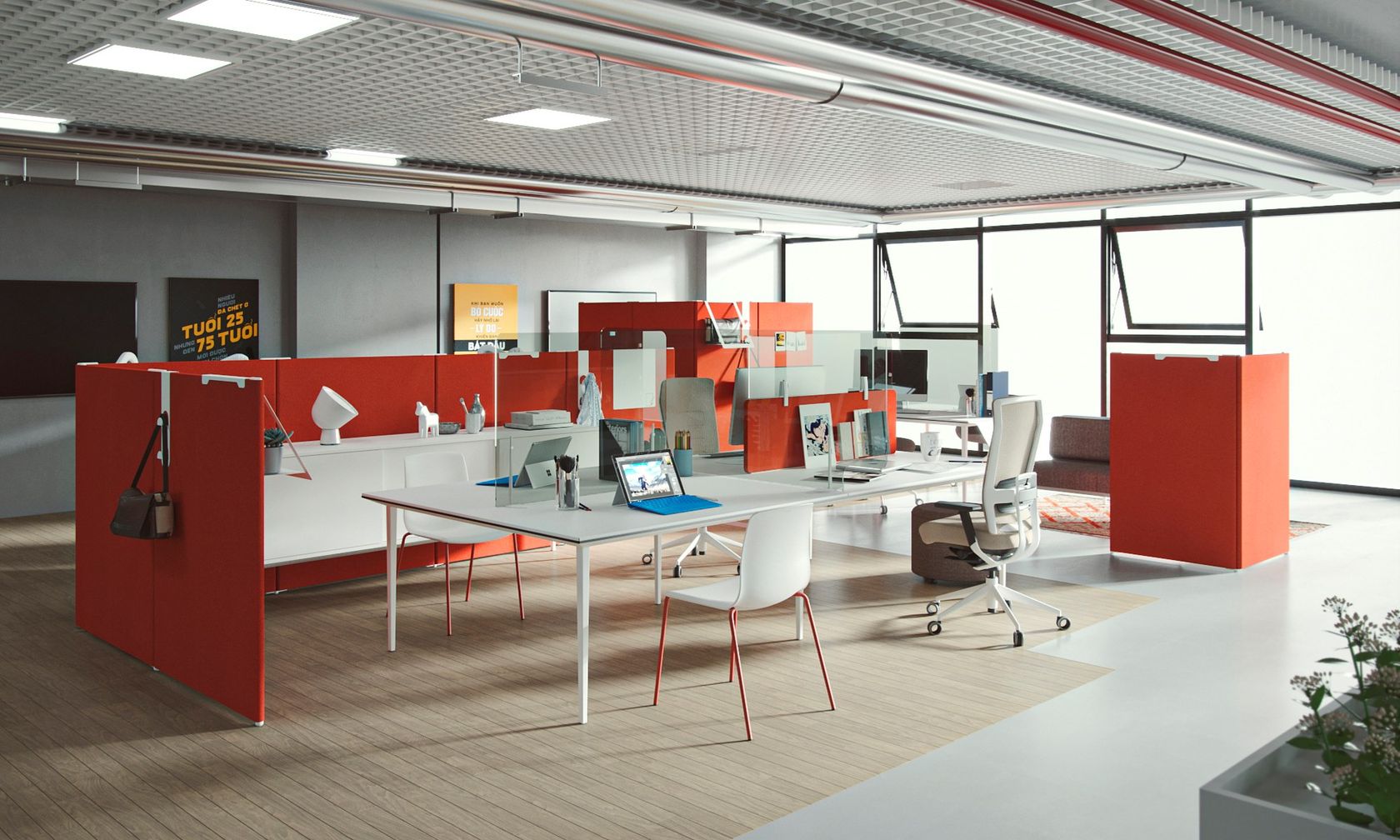 Protective barrier Desktop barrier By ACTIU