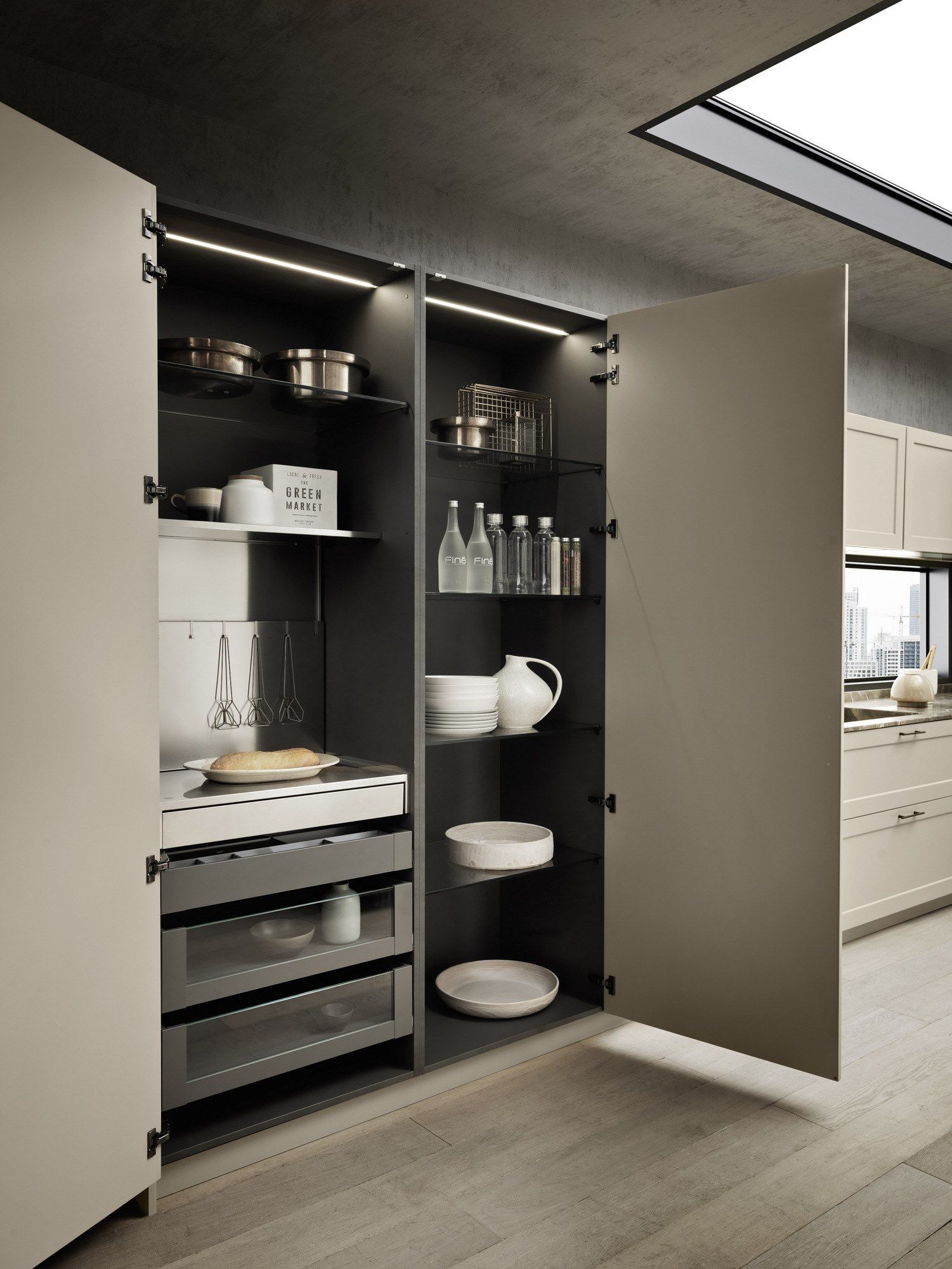 Kitchen with island QUADRA 70_05 Quadra 70 Collection By Pedini