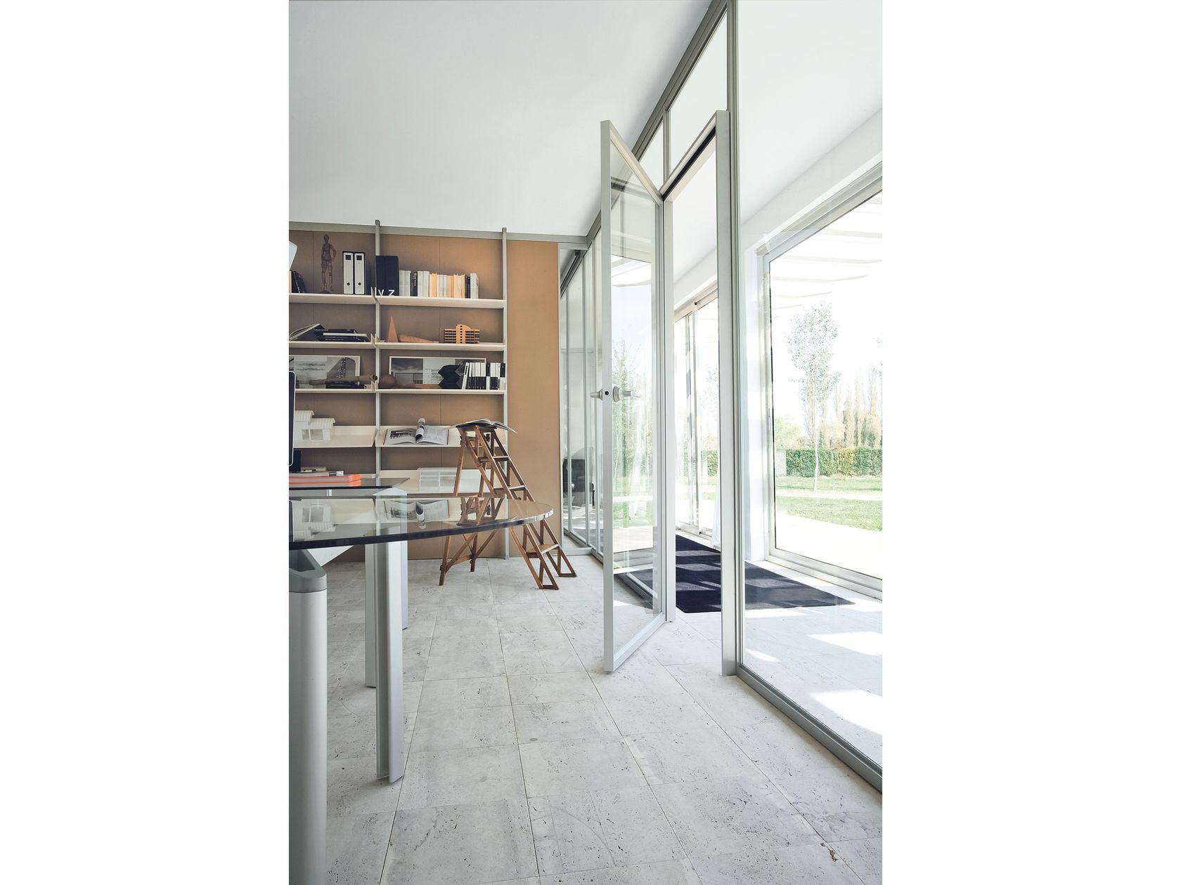 Albed metal door and partition wall systems