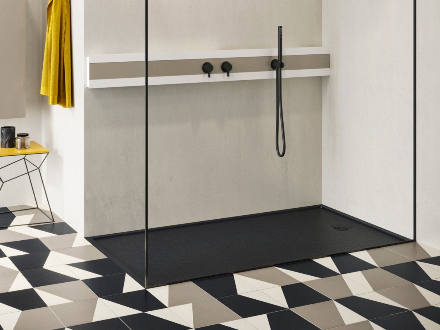 Plato de ducha rectangular extraplano QUADRO Colección Quadro By Hidrobox