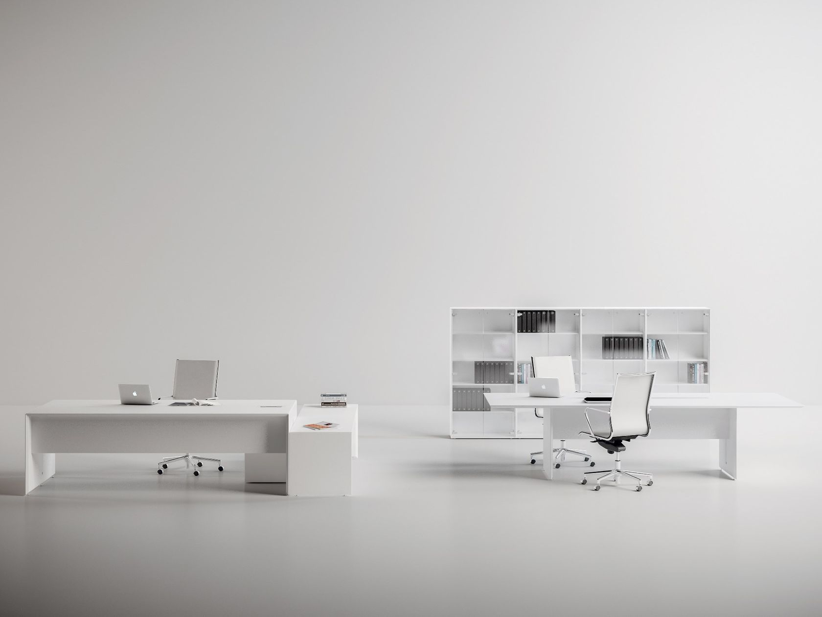 QUARANTA5 - EXTRALONG Office workstation / office desk By FANTONI