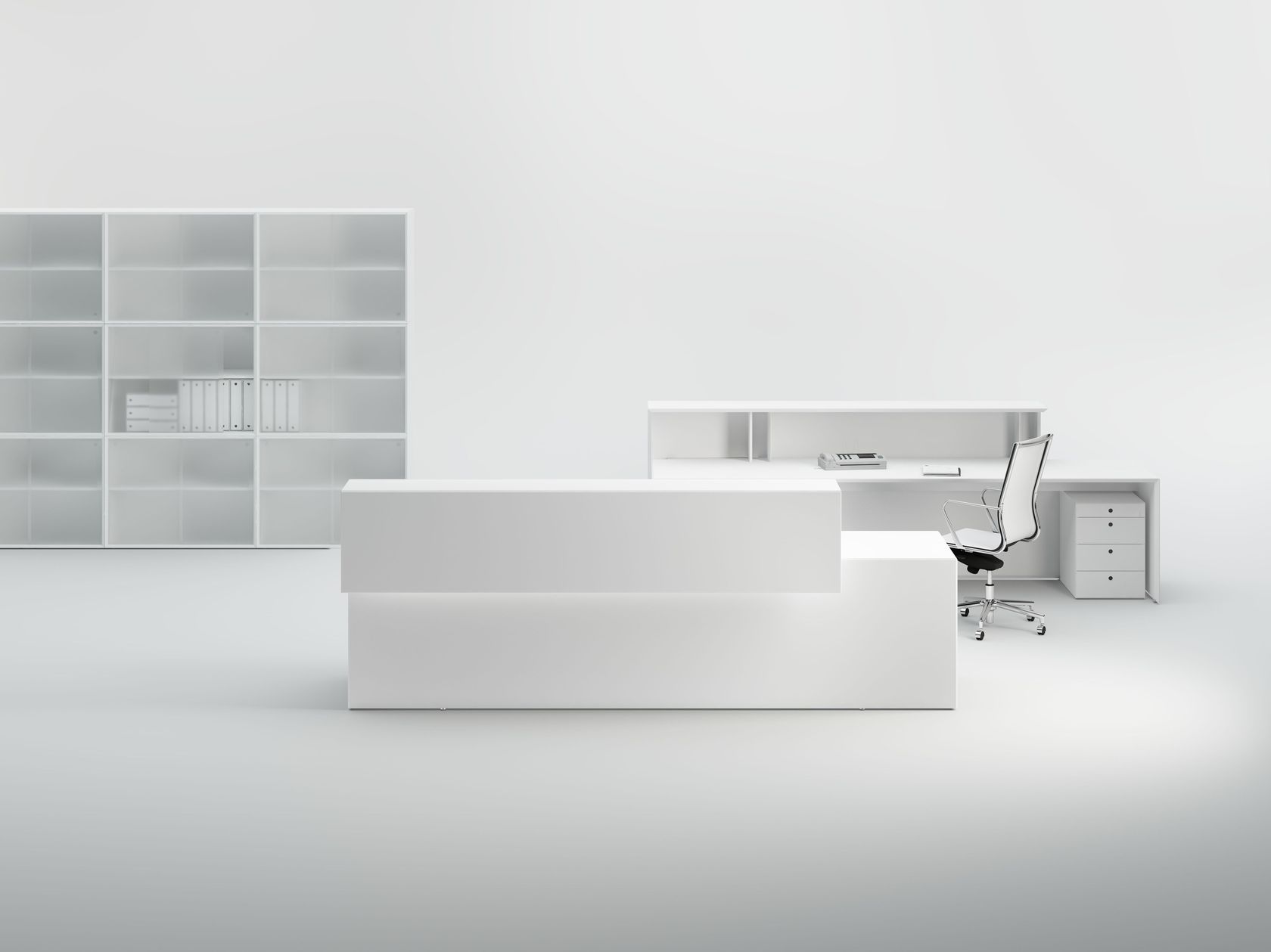 QUARANTA5 Reception desk By FANTONI