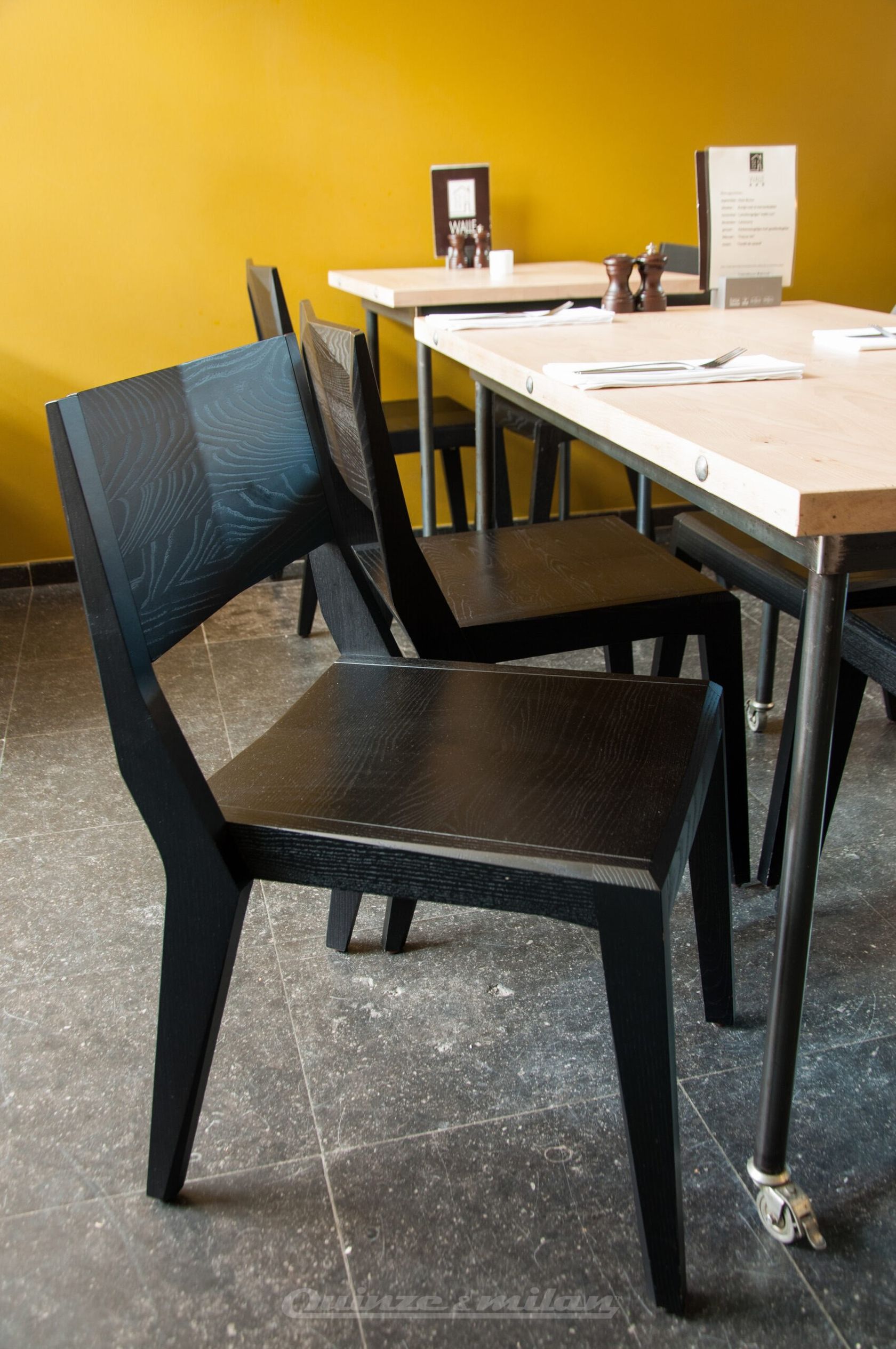 QUARTZ CHAIR Stackable wooden chair By SDC LAB_Quinze & Milan