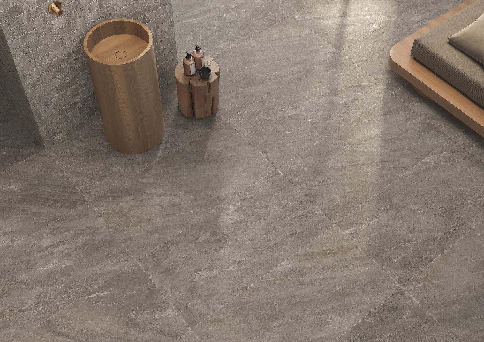 Porcelain stoneware wall/floor tiles with stone effect QUARTZ ESSENCE ...