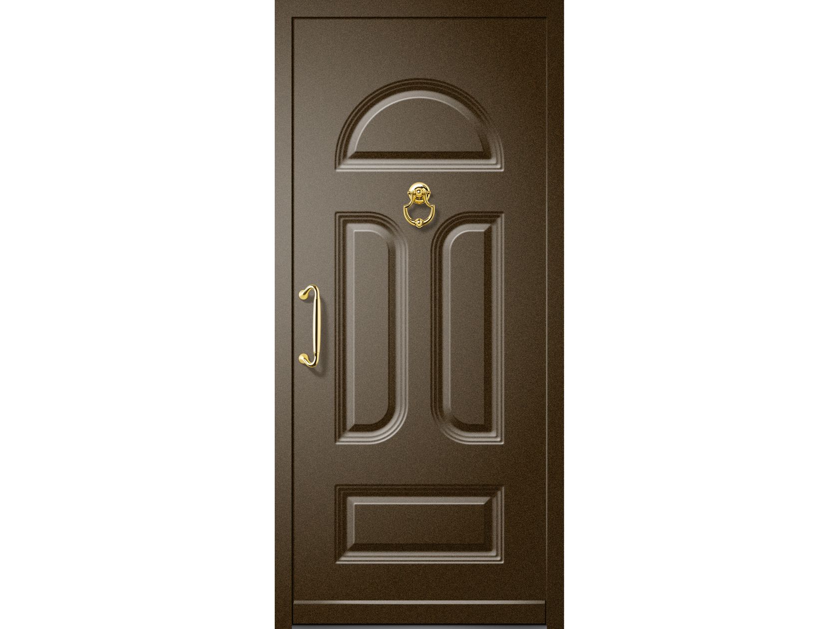 Glass and aluminium armoured door panel QUASAR By ROYAL PAT