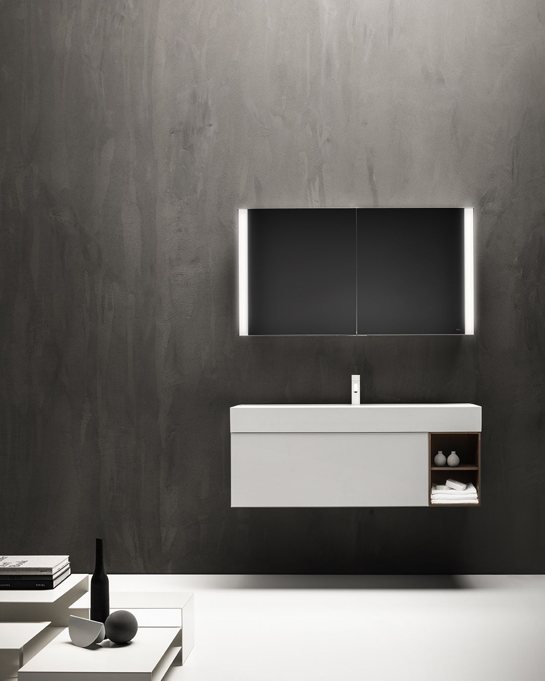 QUATTRO.ZERO Vanity unit with drawers By FALPER | design Metrica