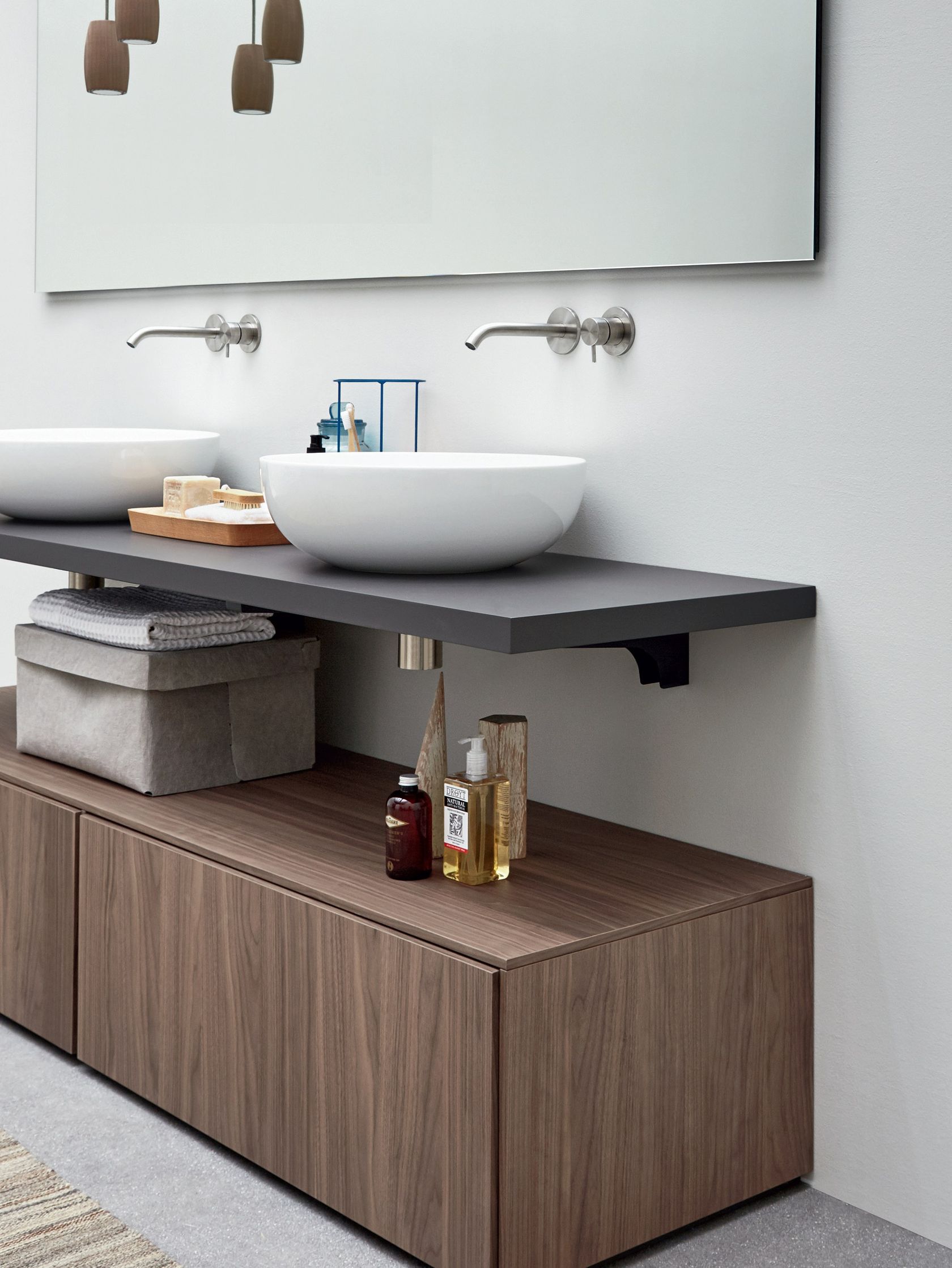 R1 | Walnut vanity unit By Rexa Design design Monica Graffeo