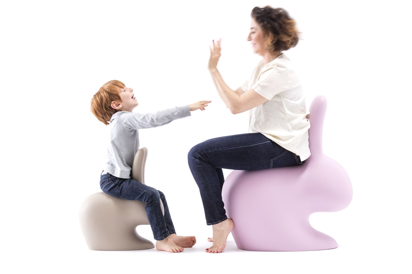 RABBIT BABY kids chair By Qeeboo design Stefano Giovannoni