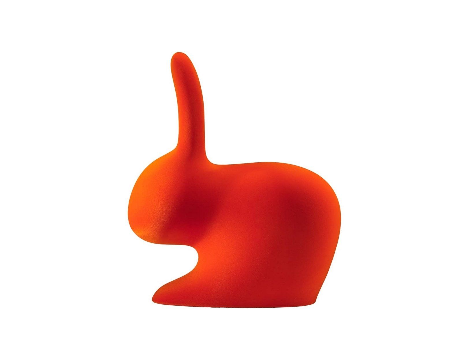 RABBIT CHAIR BABY VELVET Kids chair By Qeeboo | design Stefano Giovannoni