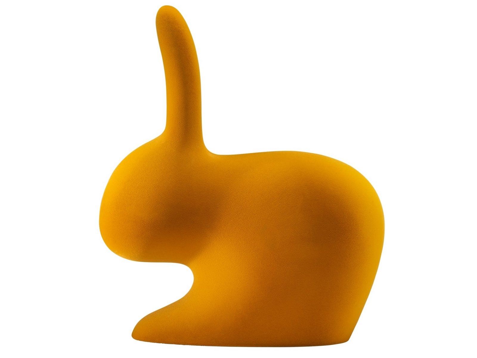 RABBIT CHAIR VELVET Chair By Qeeboo | design Stefano Giovannoni