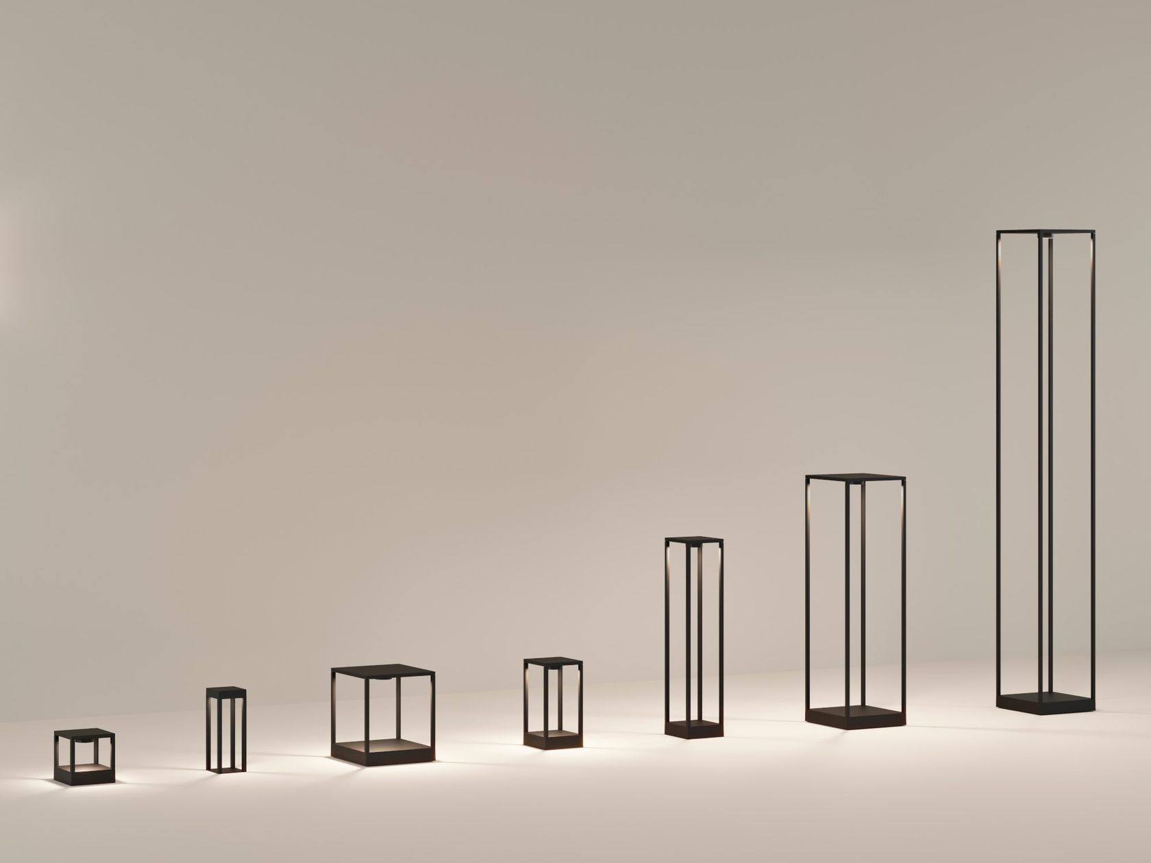 RACK LED aluminium floor lamp cordless By LedsC4 | design Luca Turrini