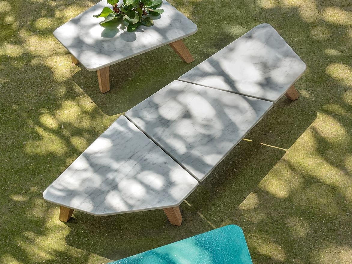 RAFAEL | Table basse en marbre Collection Rafael By Ethimo design Paola Navone