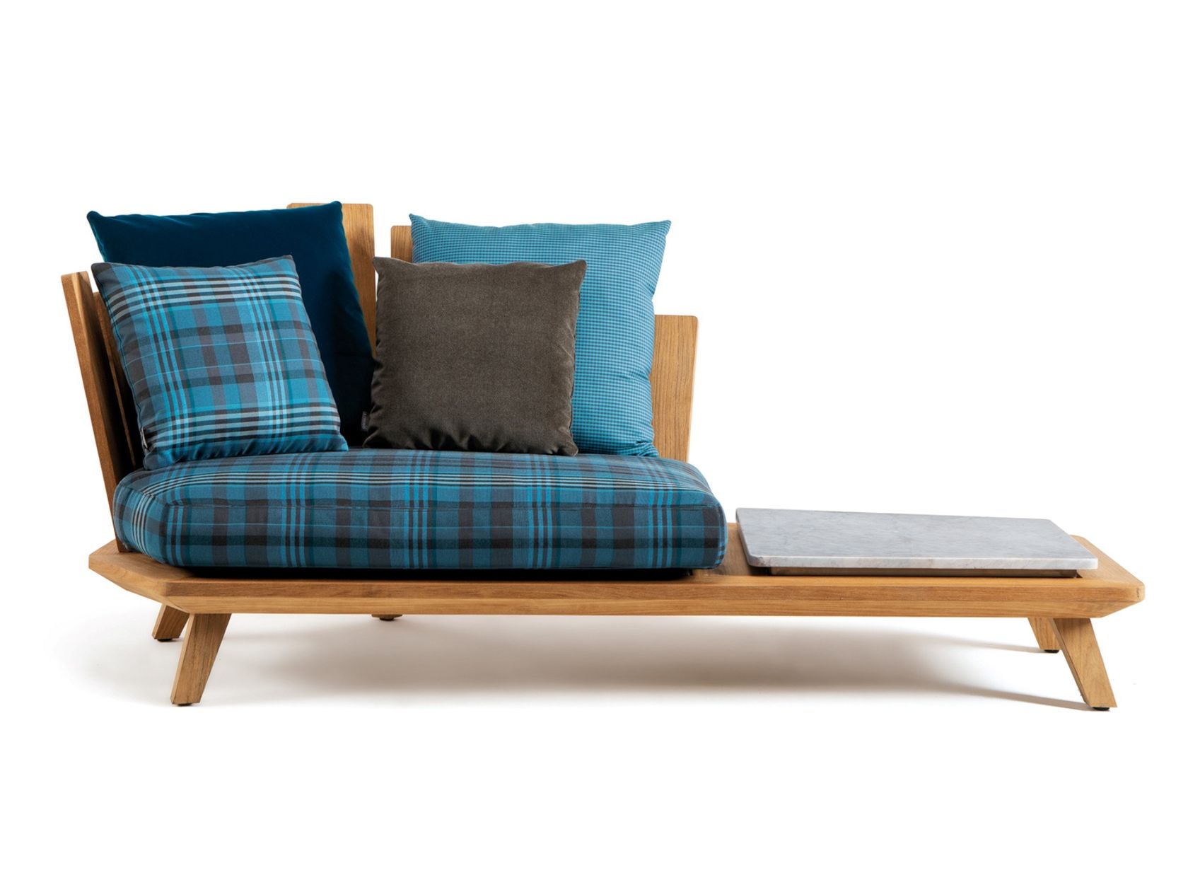 RAFAEL Daybed in teak con tavolino By Ethimo | design Paola Navone