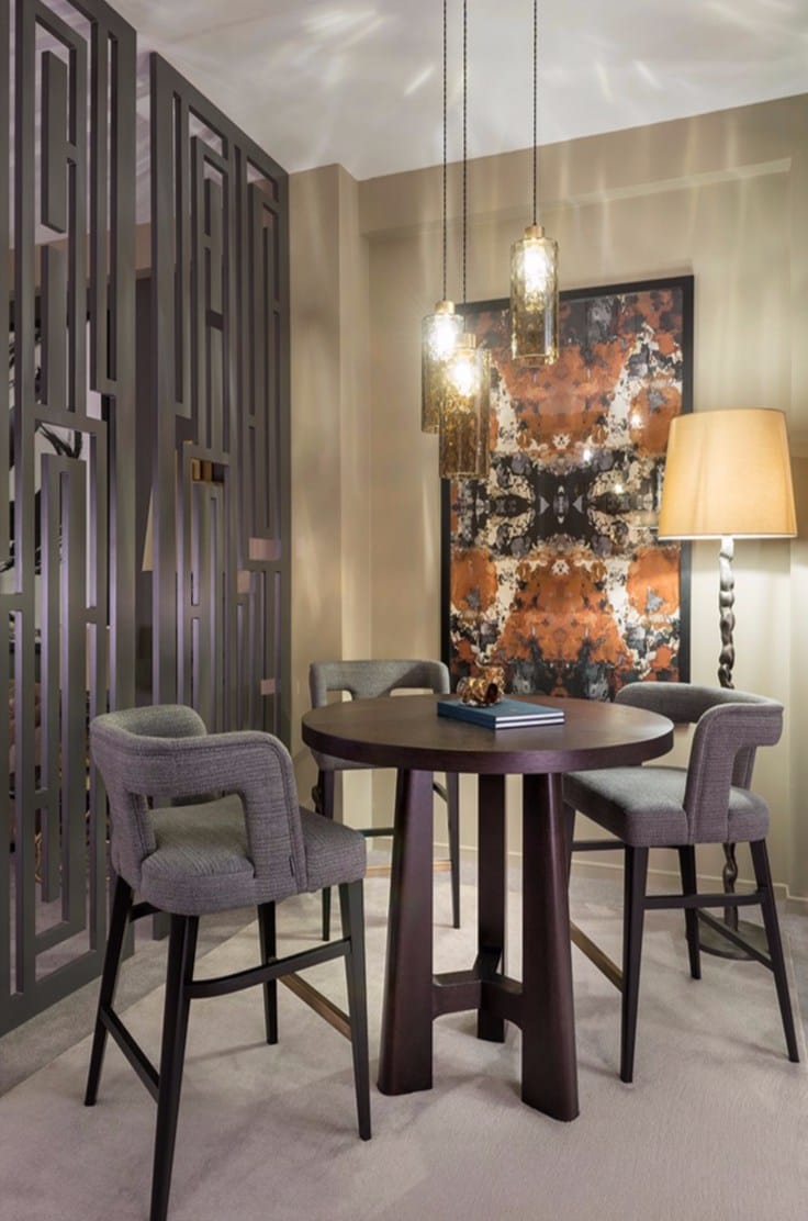 Round high table RAFAELA HIGH BAR By Hamilton Conte Paris