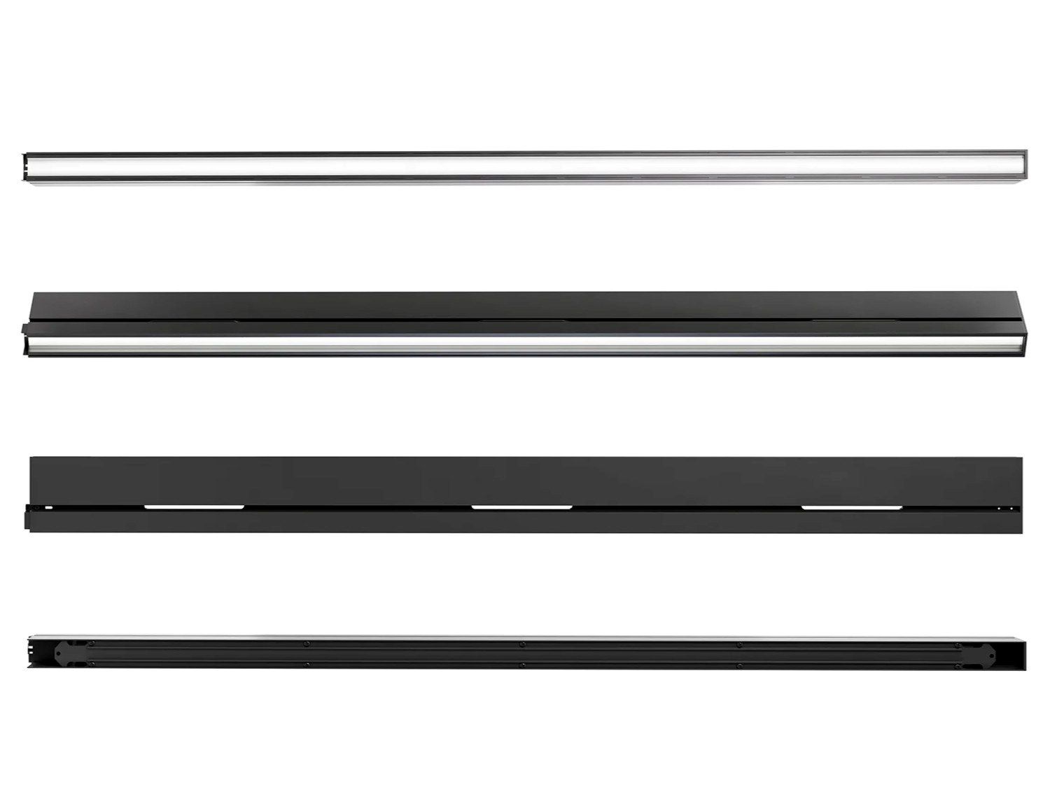 RAIL RECESSED Recessed linear frame of LED lights with full-range ...