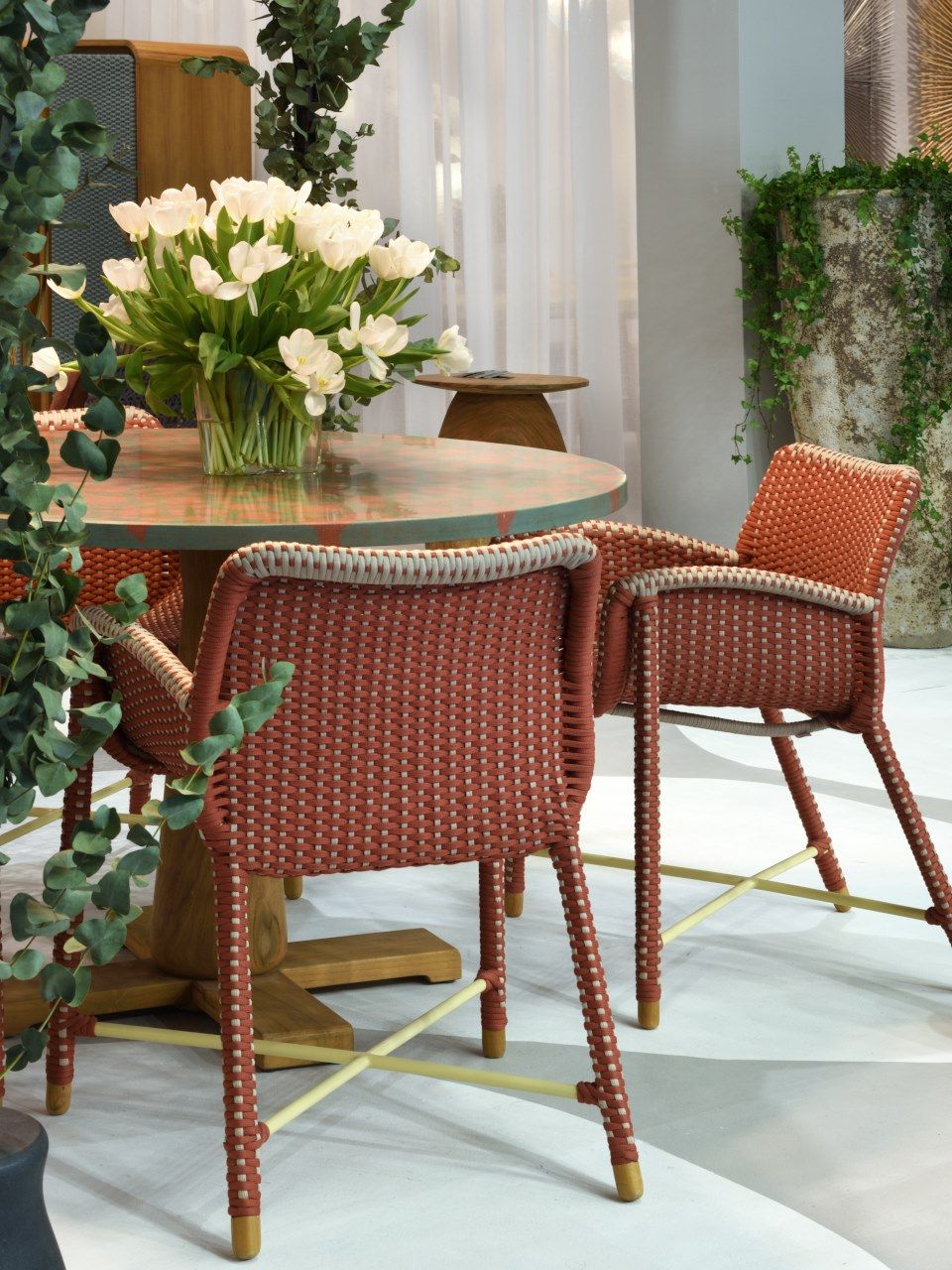 RAIN Aluminium chair with armrests By mary& | design Gian Paolo Venier