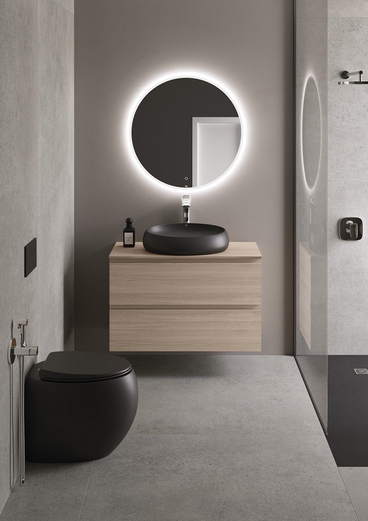 RAK-CLOUD MATT BLACK | Lavabo By RAK Ceramics diseño Giuseppe Maurizio ...