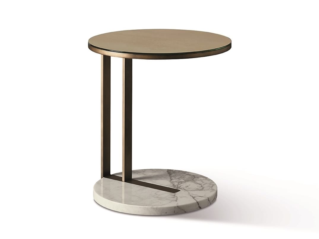 RALF Metal side table By Meridiani | design Andrea Parisio